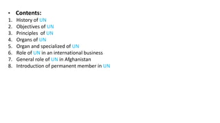 Presentation about un | PPTX