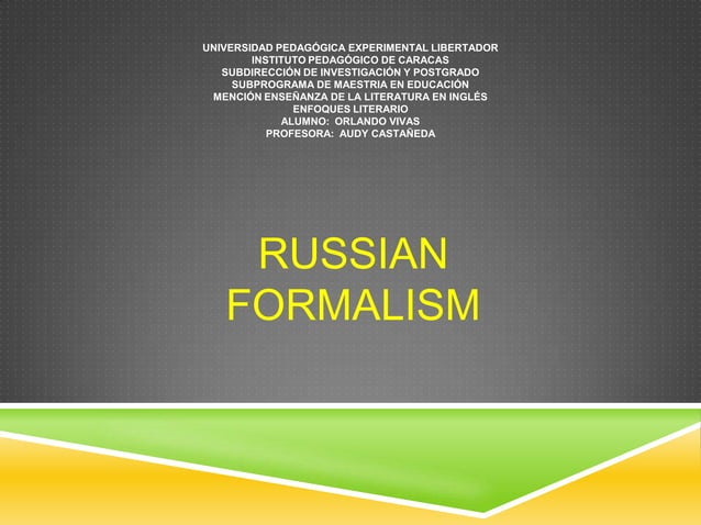 Presentation about viktor shklovsky | PPTX | Poetry | Books and Literature