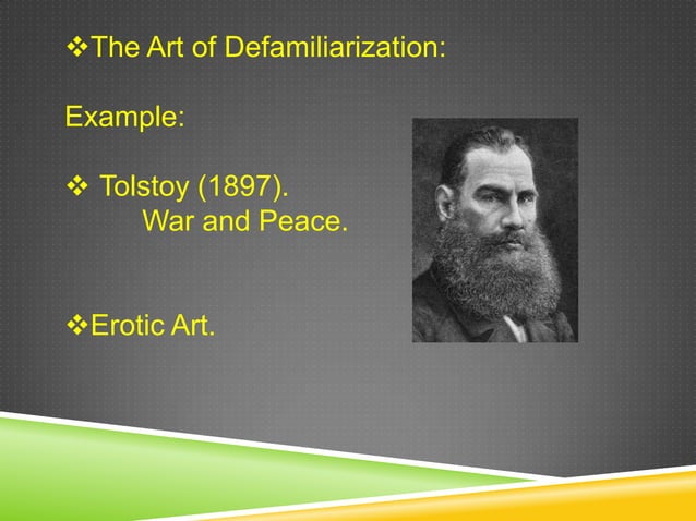 Presentation about viktor shklovsky | PPTX | Poetry | Books and Literature