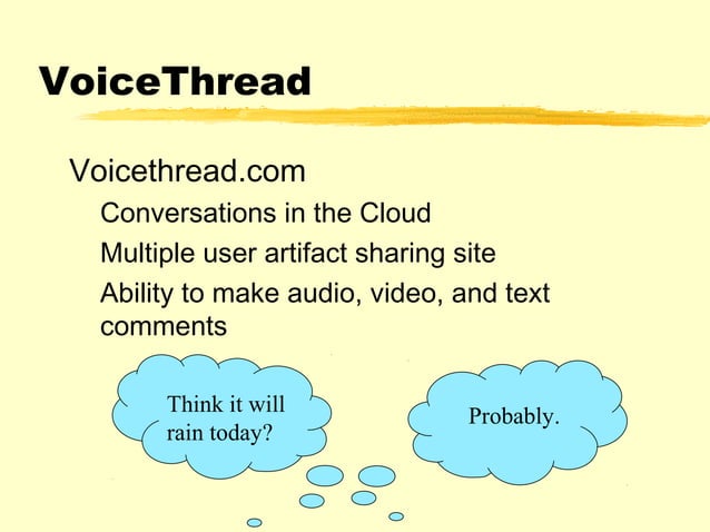 Presentation about voice thread | PPT