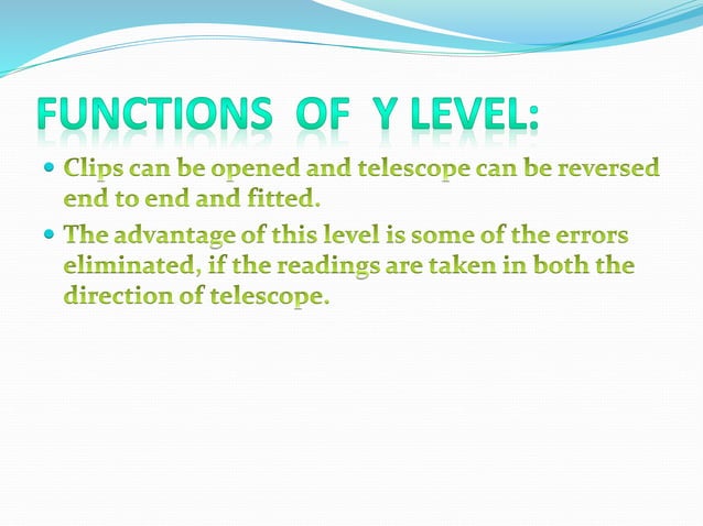 DIFFERENT TYPE OF LEVELING I NSTRUMENTS | PPT