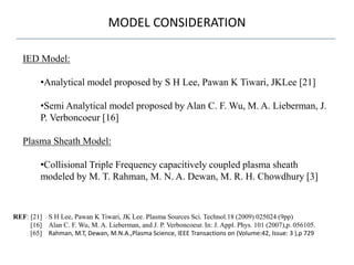 Ion energy Distribution of Multi-Frequency Capacitively Coupled Plasma ...