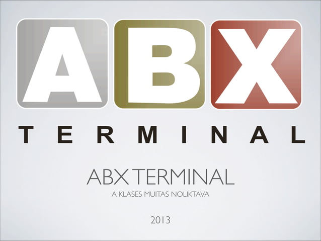 Presentation abx terminal lv 2013 | PPT