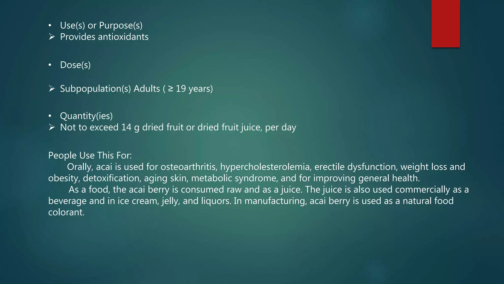 Presentation acai | PPTX