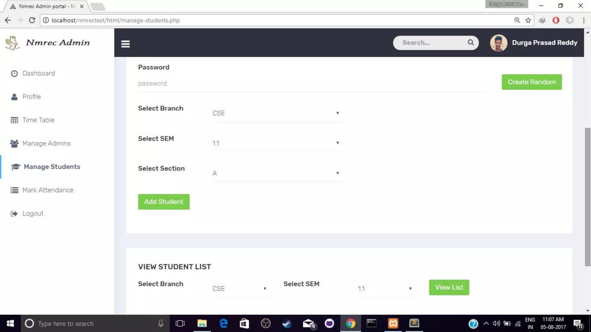 Attendance Management Web Application and a Hybrid Android Application ...