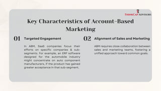 SaaS Marketing Strategy: Account Based Marketing For B2B SaaS | PPT