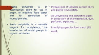 B. Pharm. acetic anhydride | PPTX