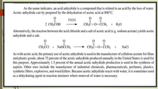 B. Pharm. acetic anhydride | PPTX