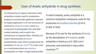 B. Pharm. acetic anhydride | PPTX