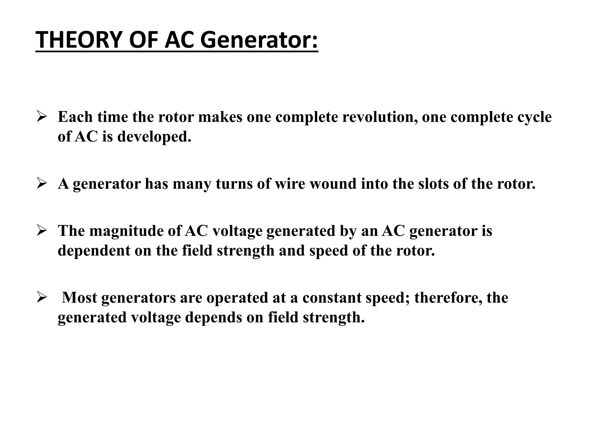 Presentation ac generator by jalal ahmed | PPT