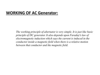 Presentation ac generator by jalal ahmed | PPT