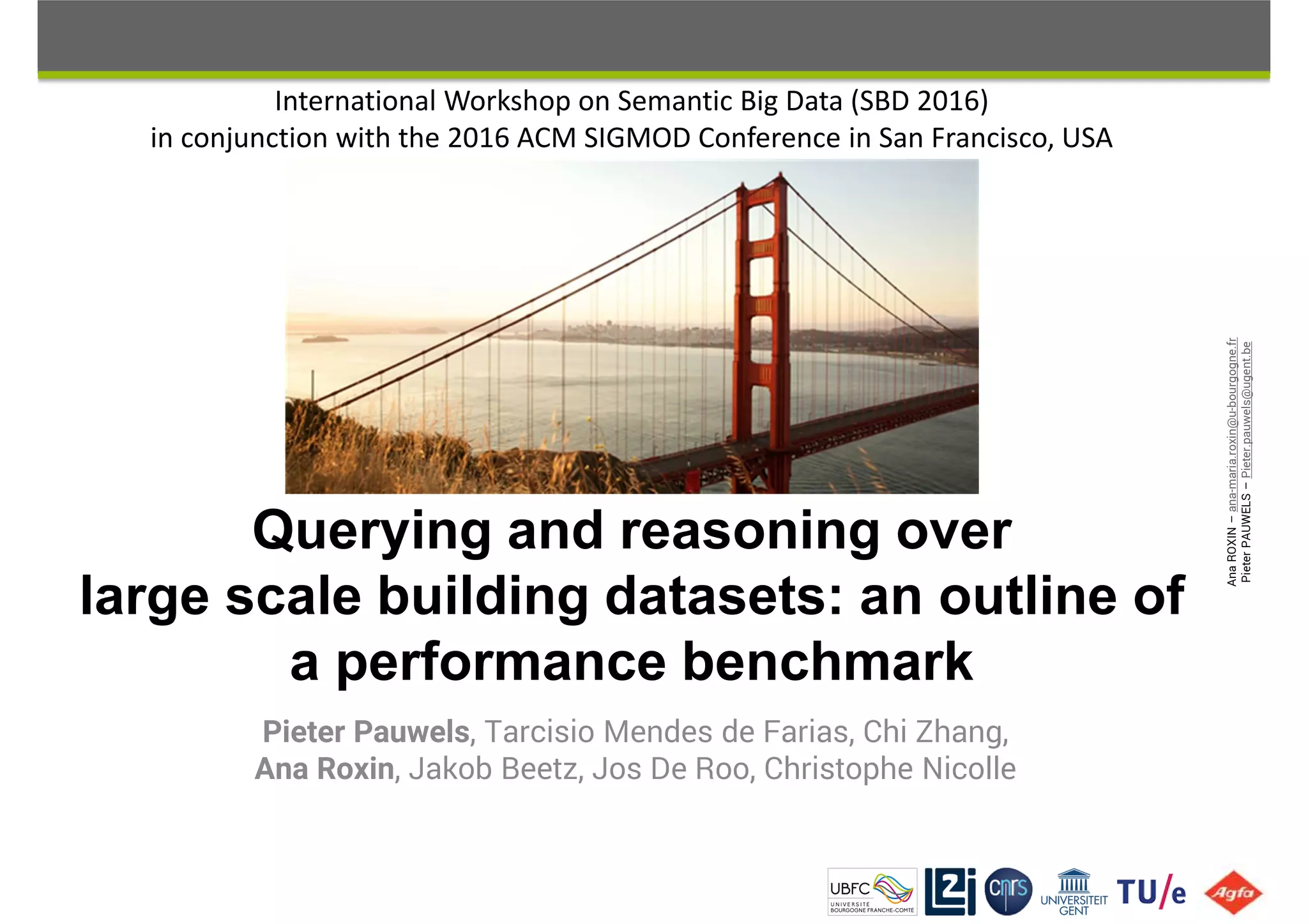 Querying and reasoning over large scale building datasets: an outline ... Querying and reasoning over large scale building datasets: an outline ...