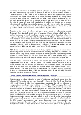 Presentation a comparison of l1 and l2 reading | PDF