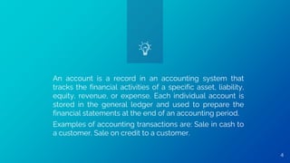 Fundamentals of Accounting And It's elements | PPTX