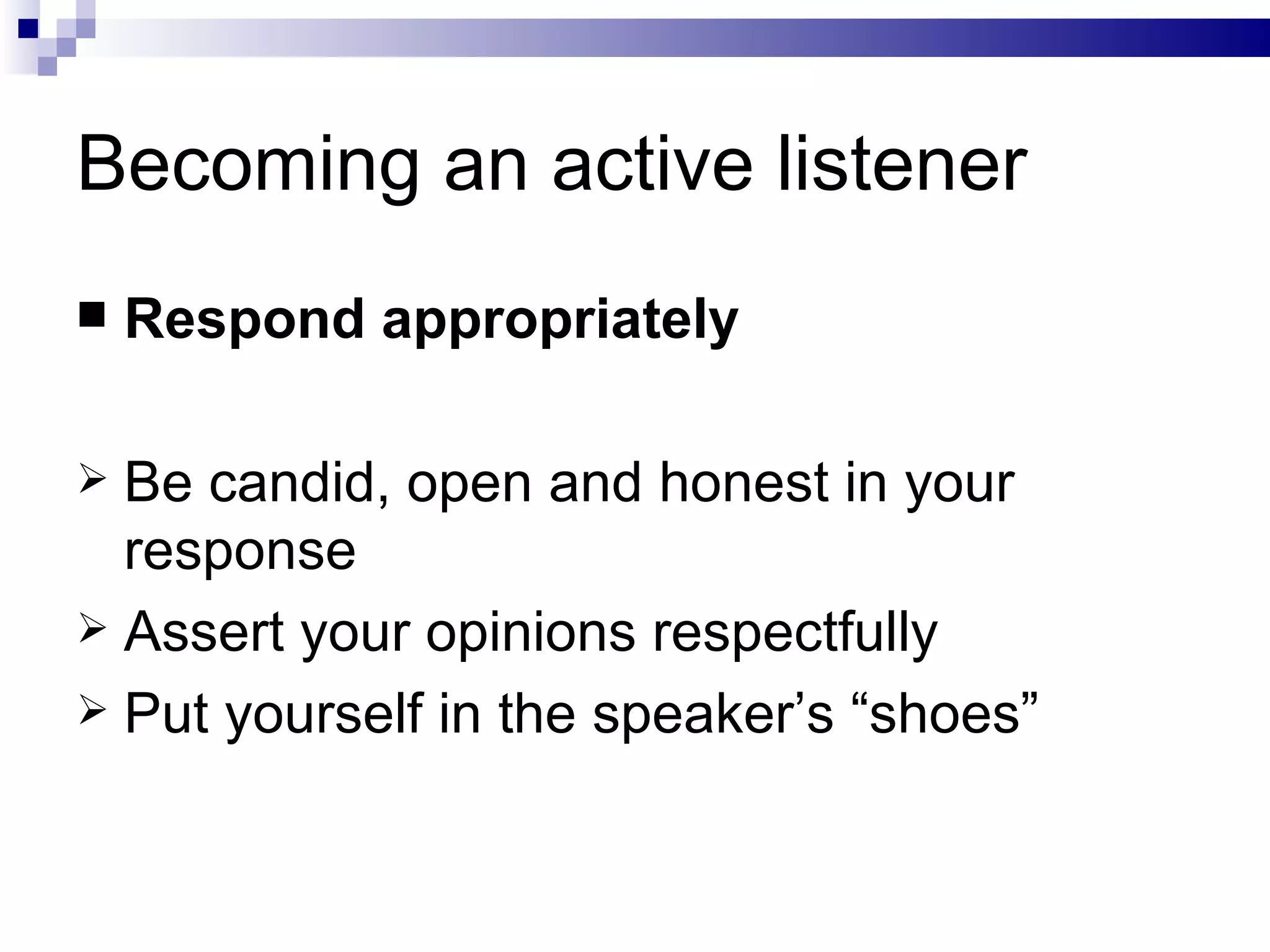 Presentation Active Listening | PPT