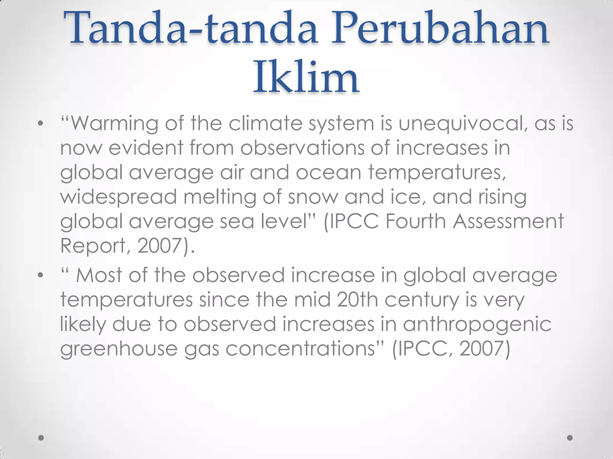 Presentation Adaptasi Mitigasi Perubahan Iklim | PPTX