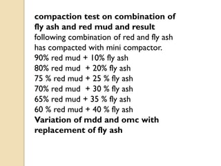 Utilization of red mud and flyash | PDF