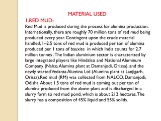 Utilization of red mud and flyash | PDF
