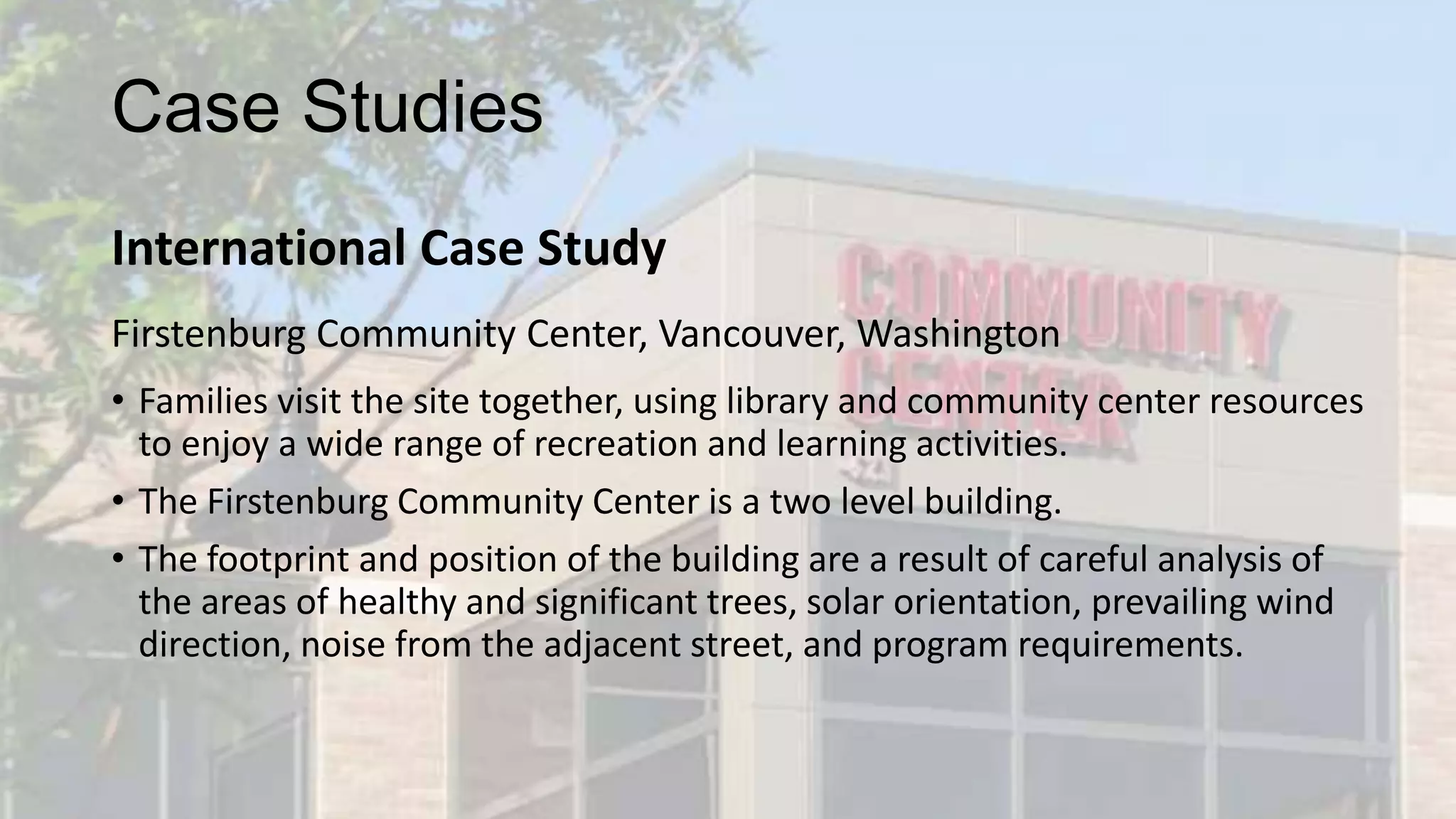 History of Community Center | PPTX