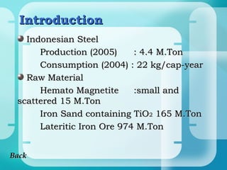 Presentation adil jamali ironsand 2006_egypt | PPT