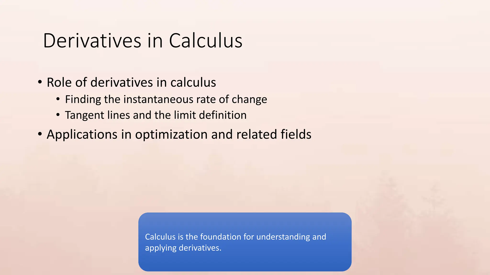 Derivatives Introduction, History and Applications in various Fields | PPTX