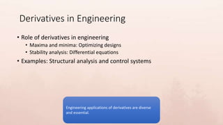 Derivatives Introduction, History and Applications in various Fields | PPTX