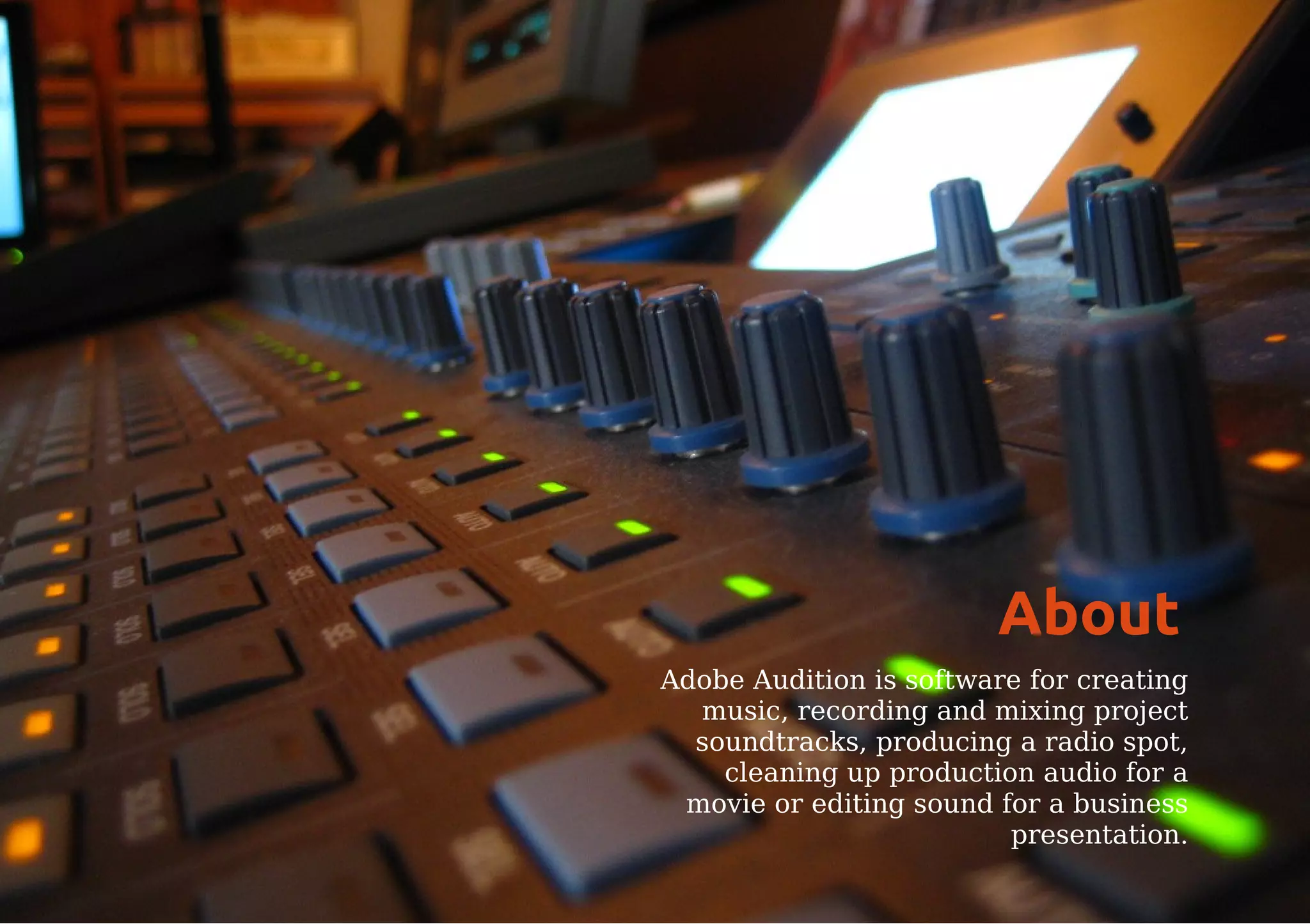 Presentation adobe audition | PDF