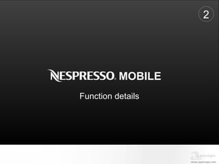 Nespresso Mobile by www.apocope.com