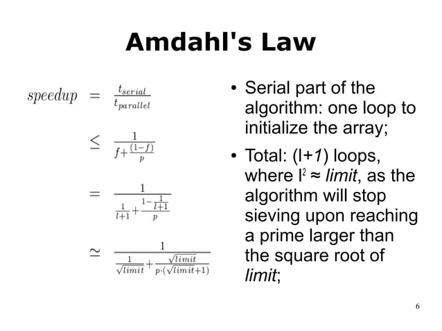 Parallel Prime Number Generation Using The Sieve Of Eratosthenes Ppt
