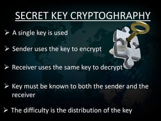 Cryptography, a science of secure writing | PPTX | Information and Network Security | Computing