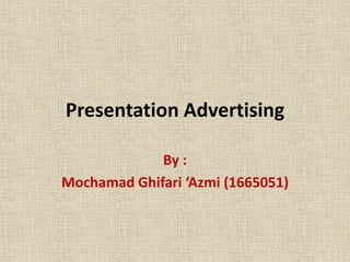 Presentation advertising | PPTX