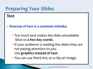 Presentation advice | PPTX | Desktop Publishing | Computer Software and ...