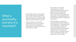 Punctuality | PPTX
