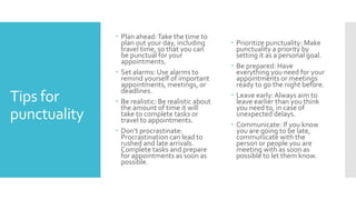 Punctuality | PPTX