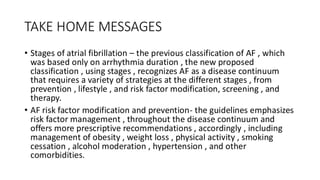 Presentation atrial fibrillation (latest guidelines) | PDF
