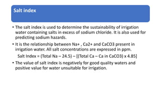 irrigation water quality | PPTX