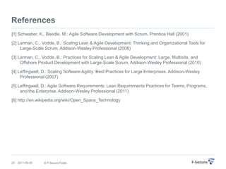 Evolution of Longer-Term Planning in a Large Scale Agile Project – F-Secure’s experience | PPT