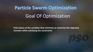 Particle Swarm Optimization | PPTX
