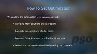 Particle Swarm Optimization | PPTX