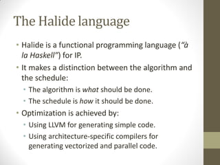 Efficient Image Processing with Halide | PDF | Programming Languages | Computing