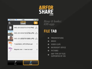 AirForShare presentation | PDF