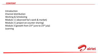 ppt on 6 weeks summer training | PPTX