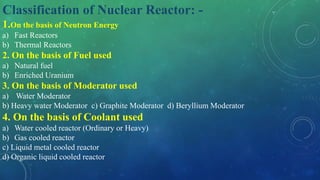 Presentation Topic:- Nuclear Reactor | PPT