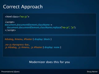 Presentational jQuery | ZIP | Web Development | Internet