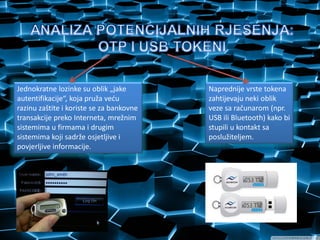 E-banking i sigurnost tehnickih rjesenja za Internet transakcije ...