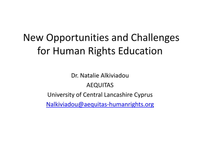 Human Rights Education | PPT