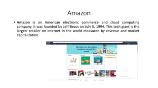 Presentation amazon, NRD bazar, Netflix, YouTube | PPTX