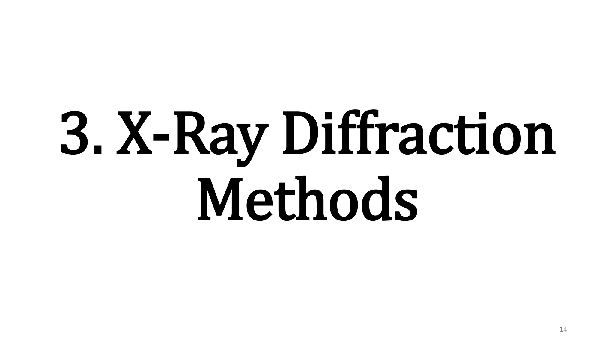 X-Ray Diffraction - Qualitative and Quantitative Analysis | PPTX
