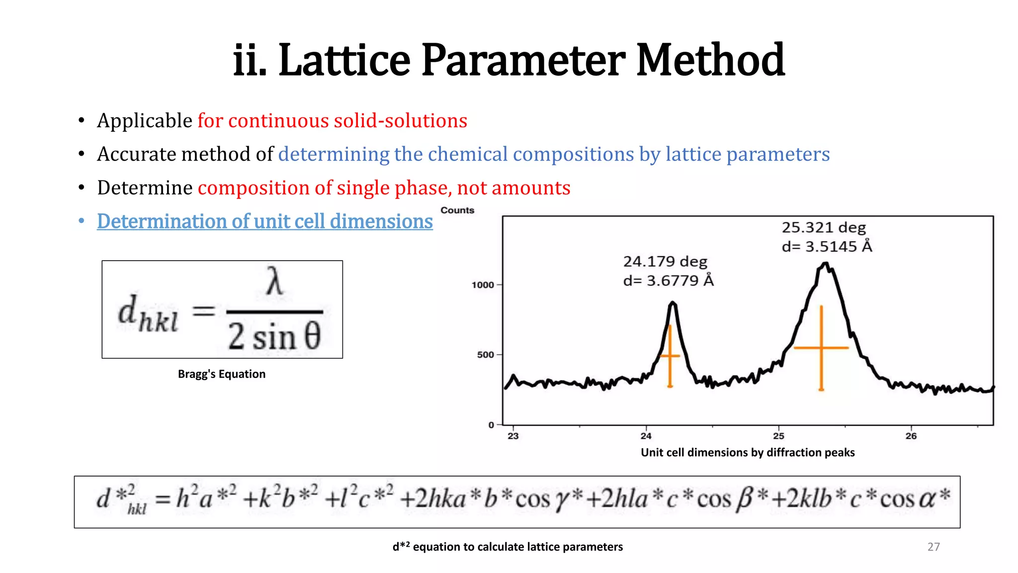 X-Ray Diffraction - Qualitative and Quantitative Analysis | PPTX