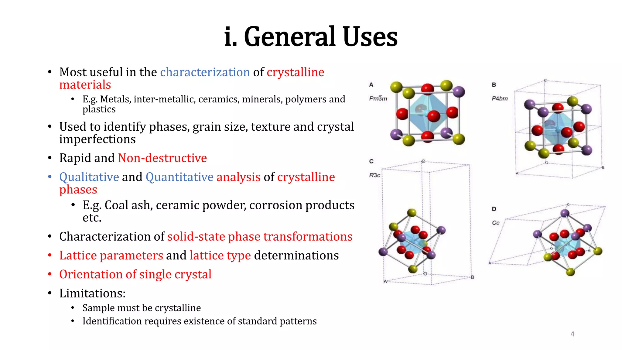 X-Ray Diffraction - Qualitative and Quantitative Analysis | PPTX